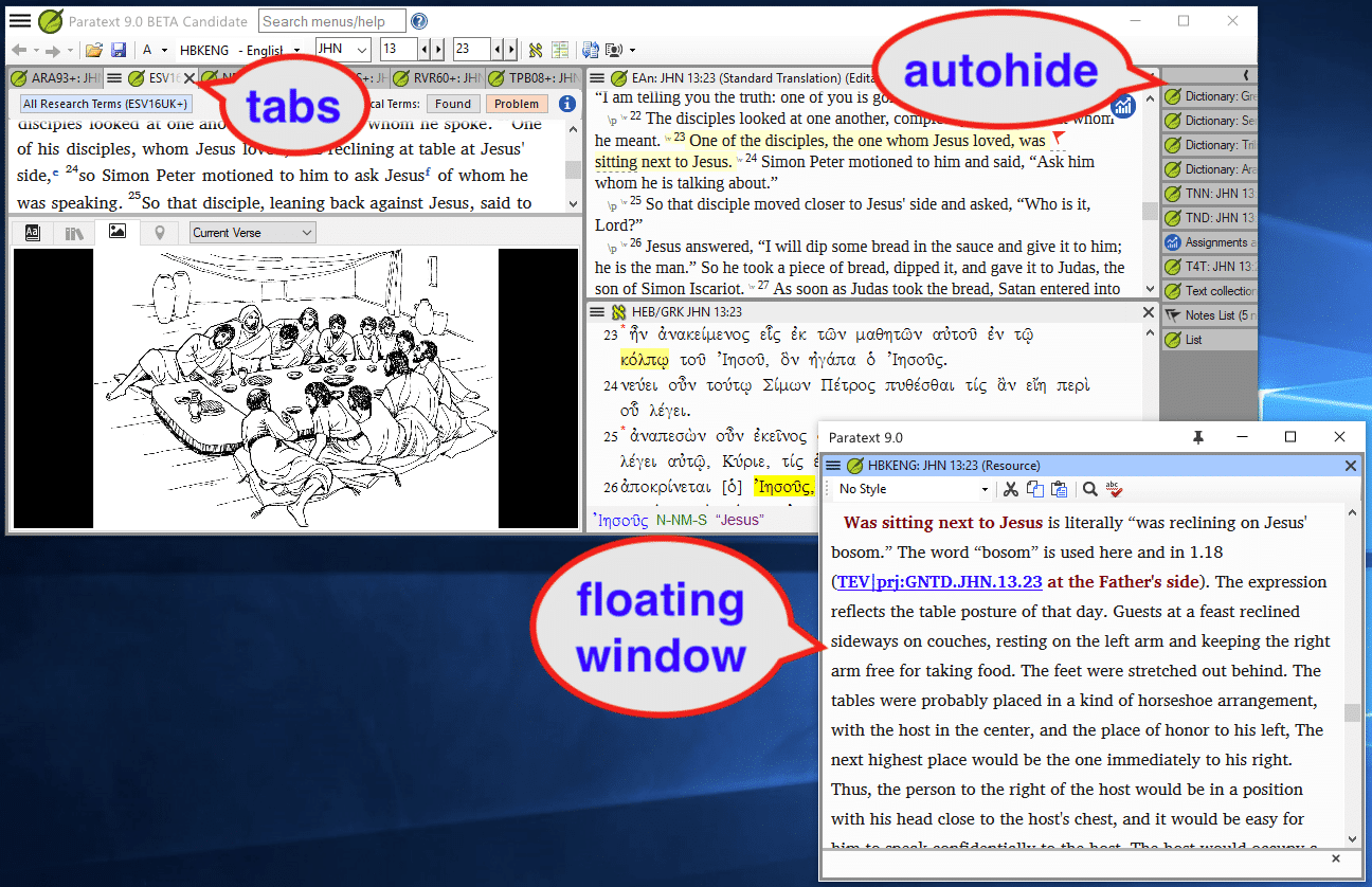The Paratext 9 User Interface