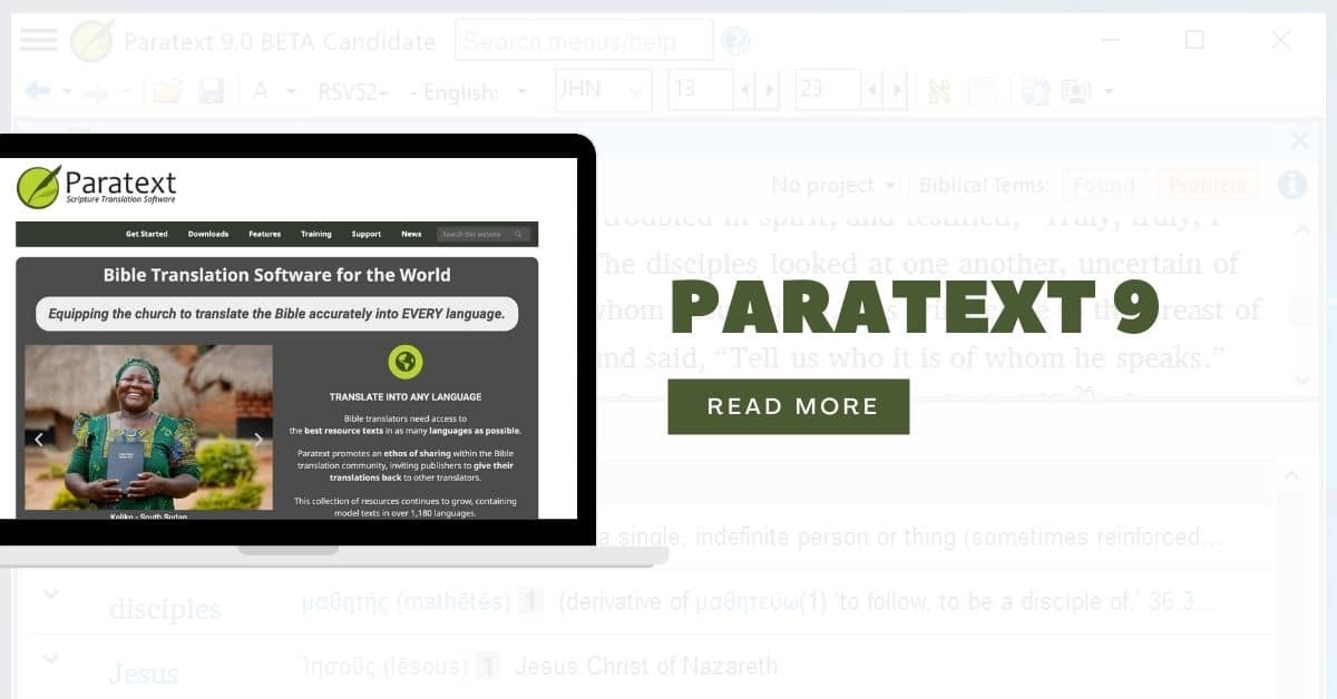 Introducing Paratext 9 Bible Translation Software
