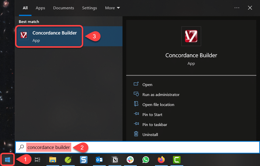 Concordance Builder with Paratext Bible Translation Software
